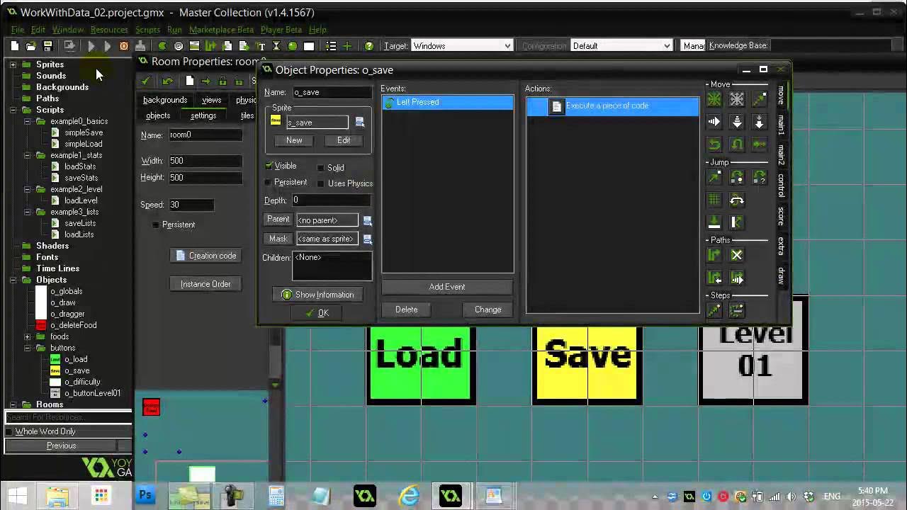 GPC 17-02-A (GameMaker Text File Read Write Basics) - YouTube