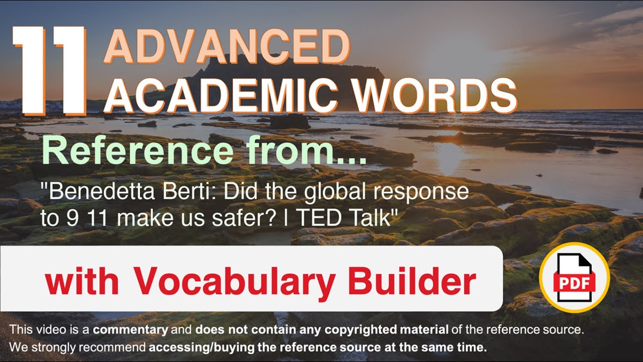 11 Advanced Academic Words Ref from "Did the global response to 9 11 ...