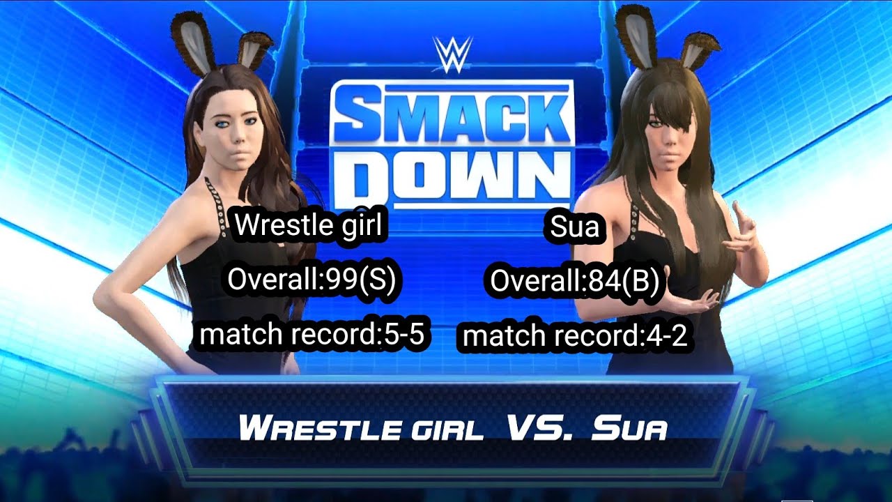 WWE 2K22 Wrestle girl VS Sua Bunny girl match - YouTube