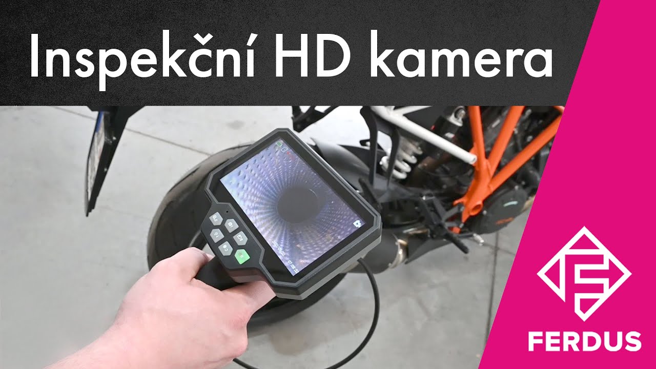 Inspekční HD kamera s funkcí záznamu – endoskop PRO GL9170 - YouTube