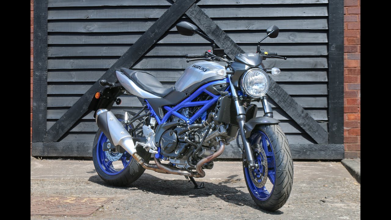 2020 Suzuki SV650 in Silver/Blue - YouTube