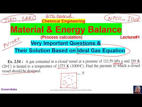 #MEB Ideal Gas Equation (Important Numerical) #ISRO #BARC #BTEBOARD ...