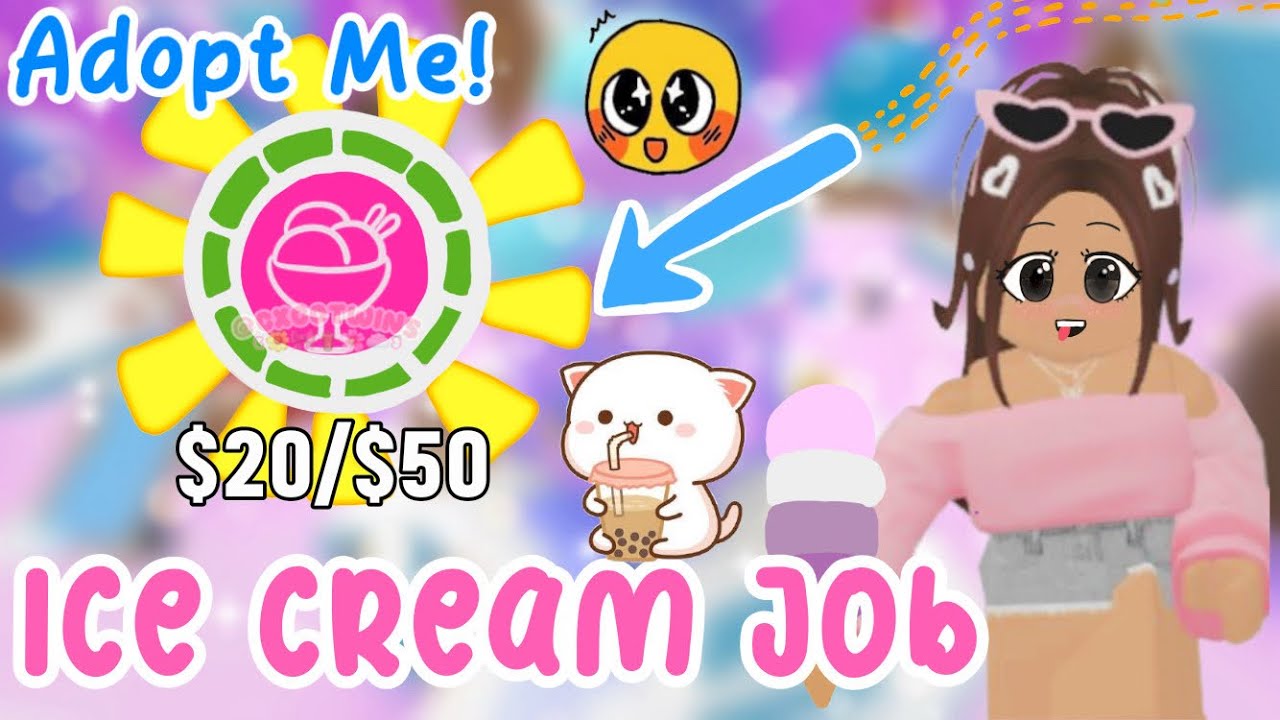 🤯🍦NEW ICE CREAM SHOP JOB IN ADOPT ME! + SHOP REVAMP - YouTube