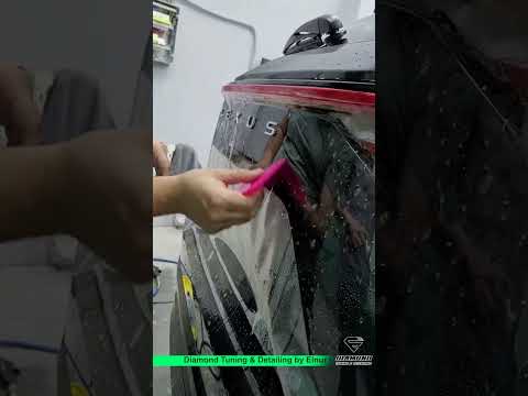 Yazıları sökmədən Lexusa qoruyucu plyonka vurulması | Diamond Tuning & Detailing