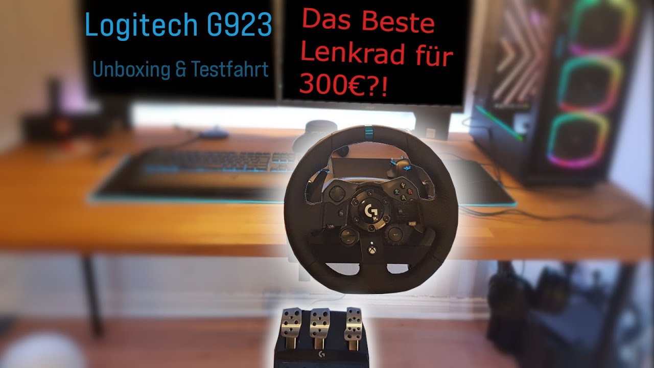 Das Beste Lenkrad für 300€?! | Logitech G923 unboxing + Testfahrt - YouTube