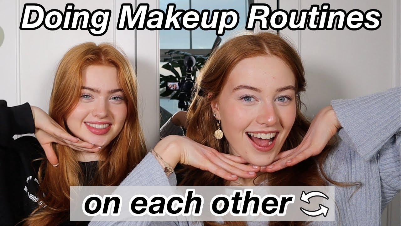 Sisters do Opposite Makeup Routines On Each Other *Ruby and Raylee | R ...