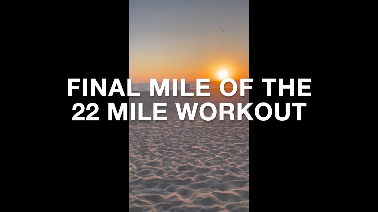 Final Mile of the 22 Mile Long Run Workout #marathontraining #running # ...