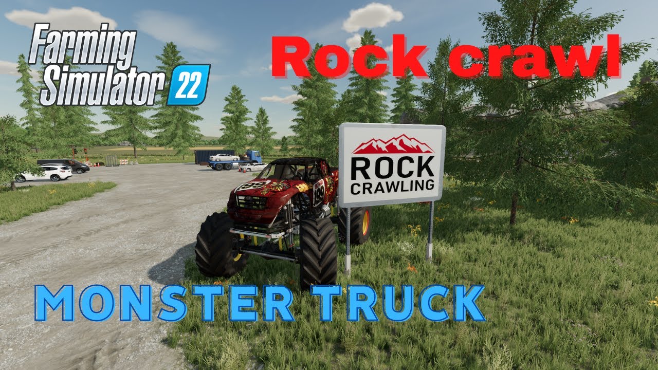 FS22 Rock crawl - Monster truck - extrem offroad parkour - Stage 1 ...