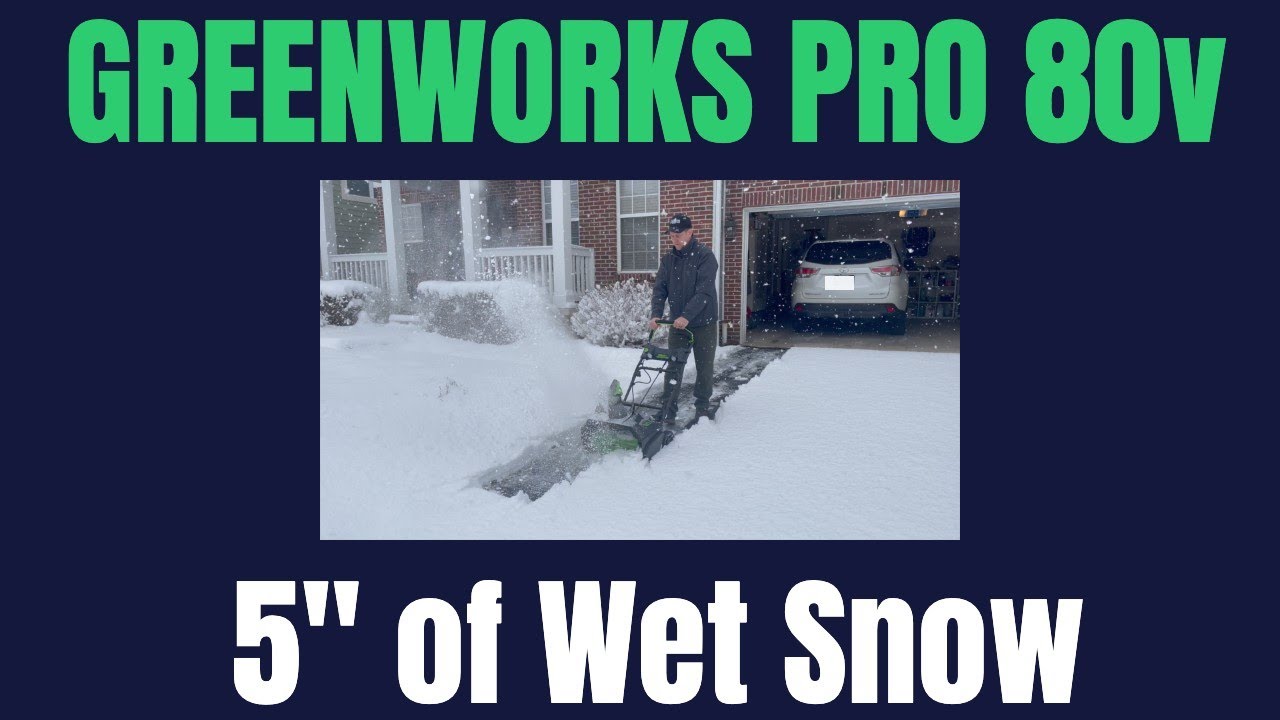 Greenworks Pro 80V 20-Inch Cordless Snow Blower - How did it perform in ...