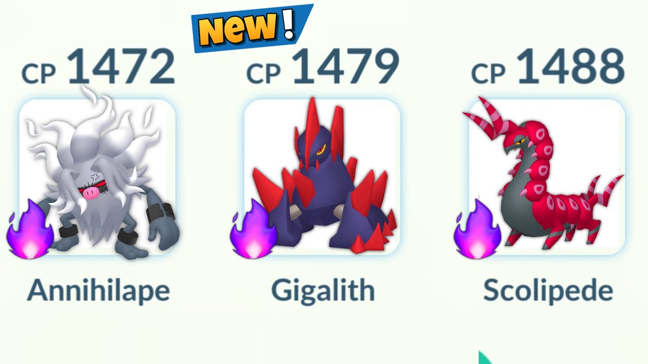 *NEW* Shadow (Annihilape, Gigalith, Scolipede) in Pokemon GO PvP. - YouTube