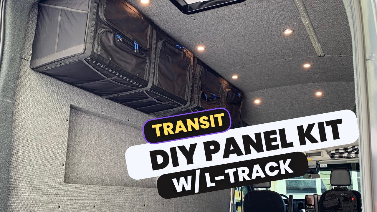 Transit 148 | Timber Van DIY Panel Kit w/ Custom Wall Pockets - YouTube