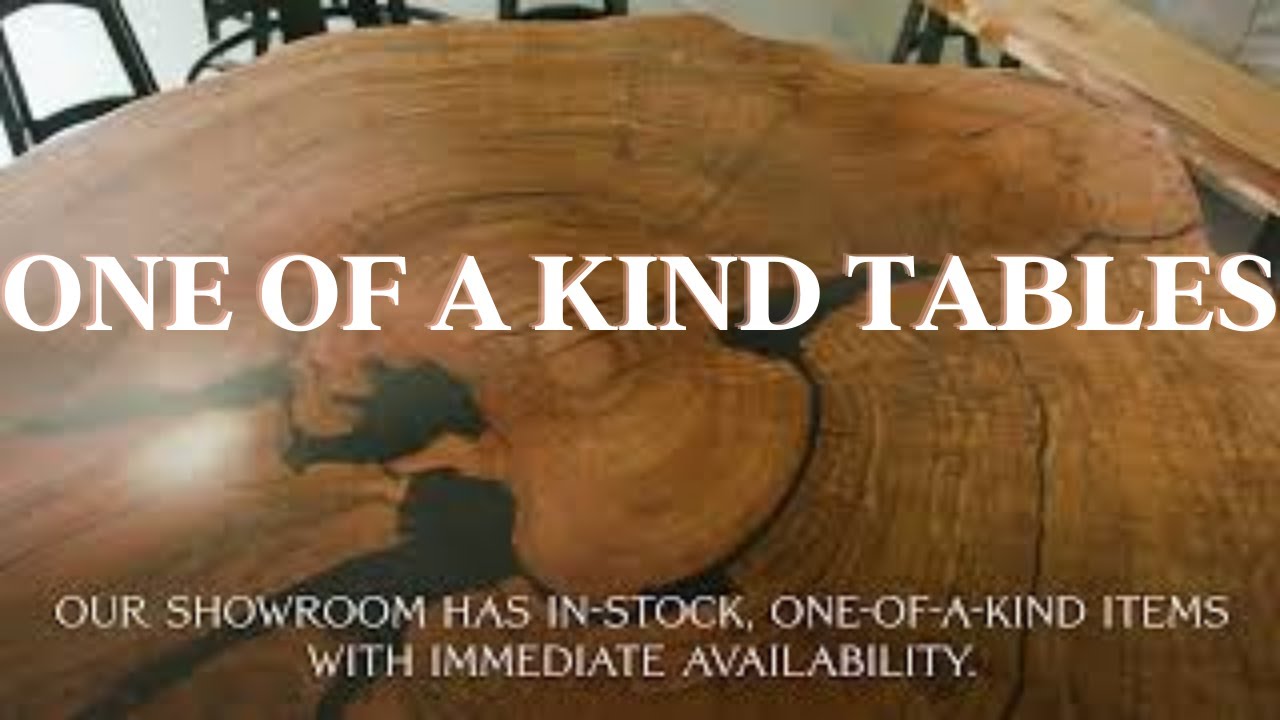 Unique one of a kind tables - YouTube