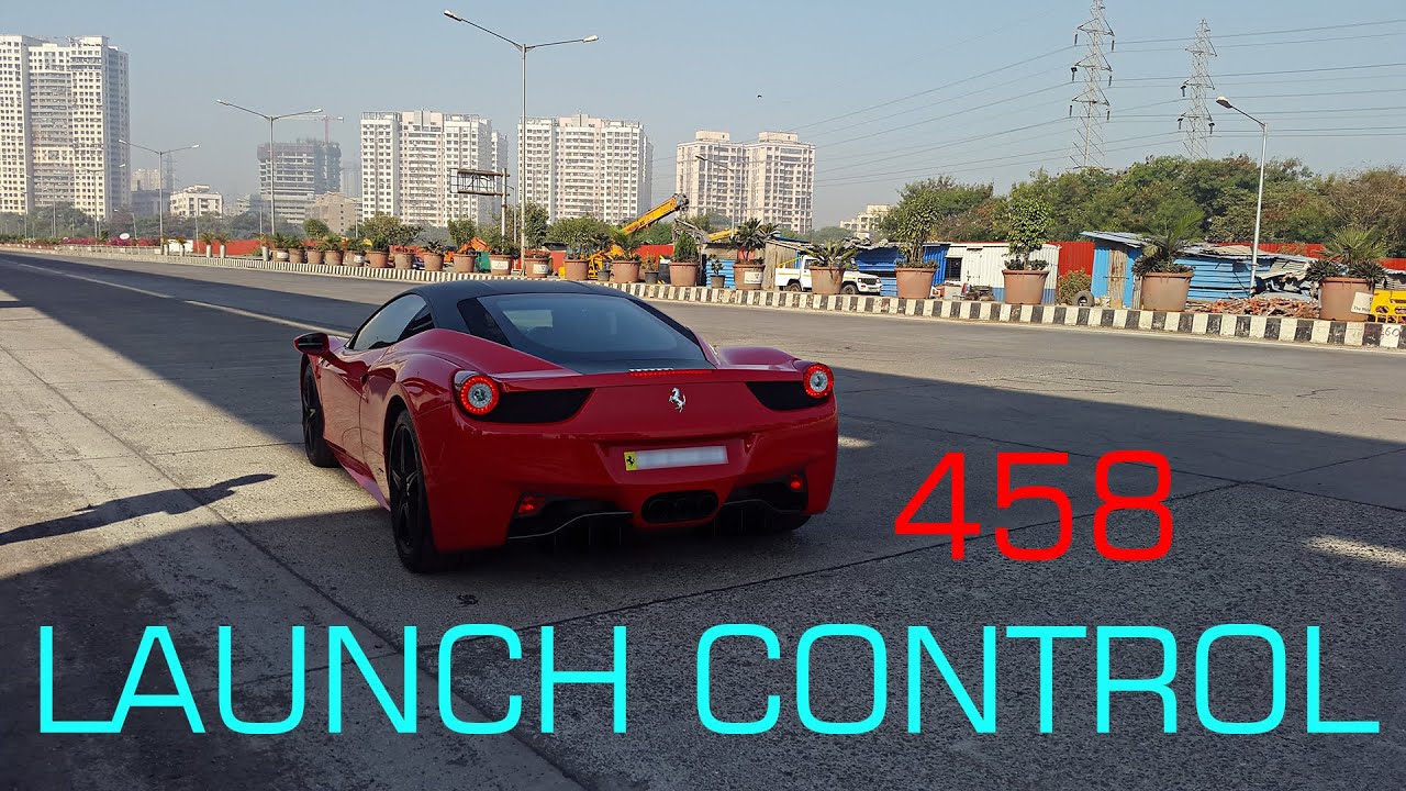 FERRARI 458 LAUNCH CONTROL AND ACCELERATION - YouTube