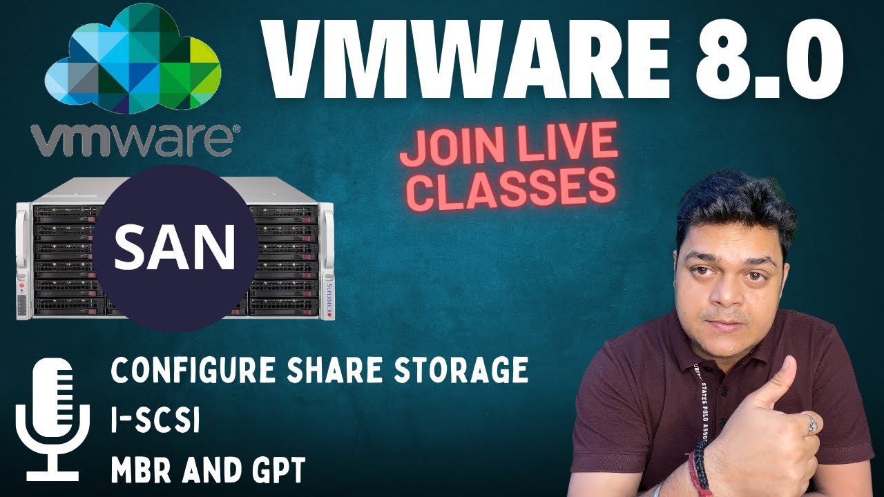 How to configure Share Storage using I-SCSI in VMware vSphere 8.0. - YouTube