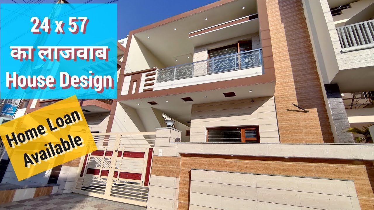 24x57 House Design | Double Story Independent Villa 4 BHK | Luxurious ...