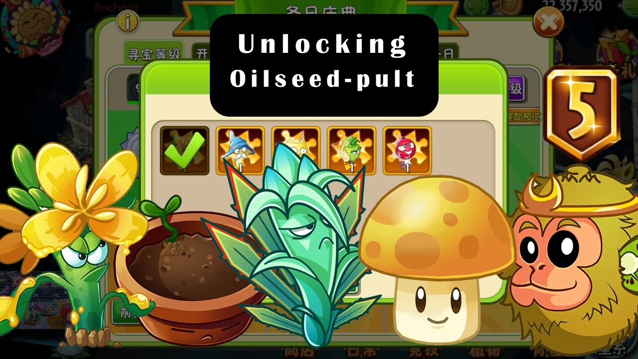 Unlocking Oilseed-pult + Other Plants Part 8 l PVZ2 Chinese - YouTube