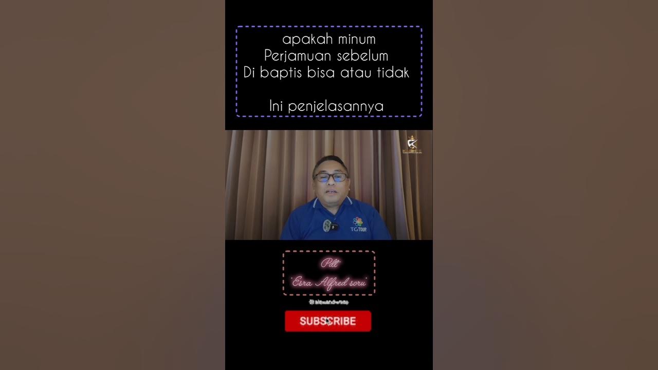 Apakah orang kristen boleh Minum Perjamuan sebelum di baptis #shortvideo - YouTube