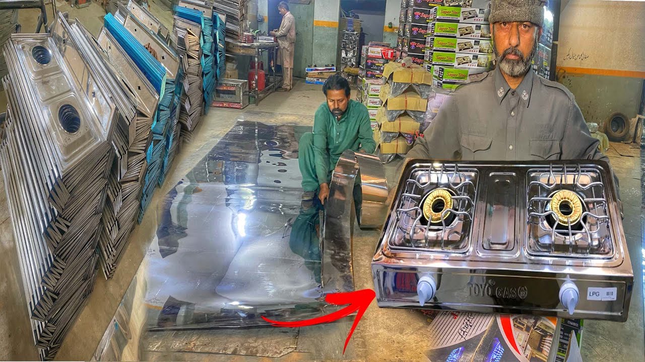 Industrial Manufacturing Processes of GAS STOVE With Stainless Steel in ...