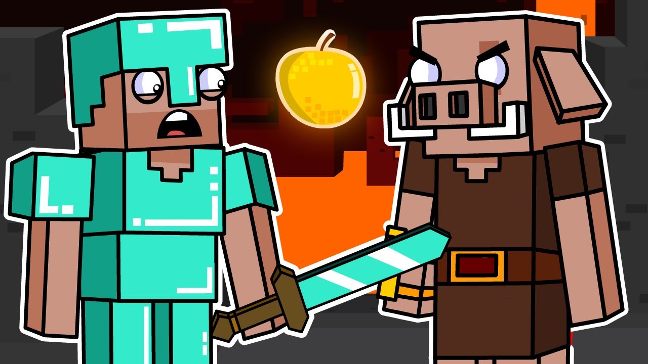 THE NETHER'S ENCHANTED APPLE | Block Squad (Minecraft Animation) - YouTube