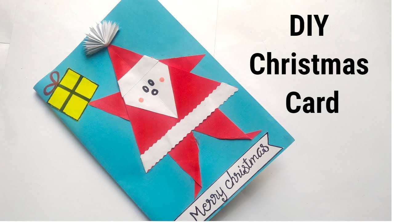 DIY Christmas Pop-up Card/ Handmade Santa Christmas Card for Kids/ How ...