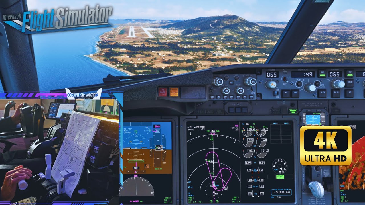 Rhodes' Amazing Approach in the iFly B737 MAX8: Stunning 4K Realism ...