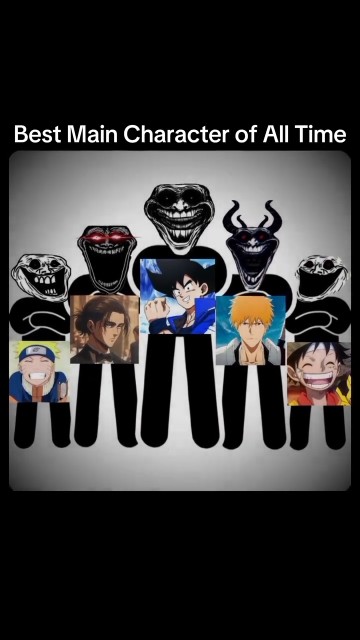 Best Main Characters Of All Time 🐐 #shorts #short #anime - YouTube