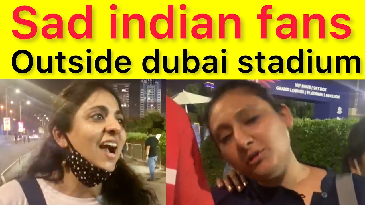 Sad indian fans Dubai Stadium | India vs New Zealand | India vs NZ ...