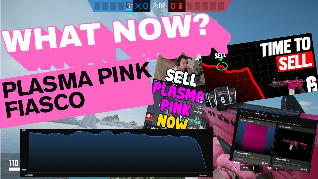 PLASMA PINK CRASHING | R6 SIEGE MARKETPLACE PANIC LOL - YouTube