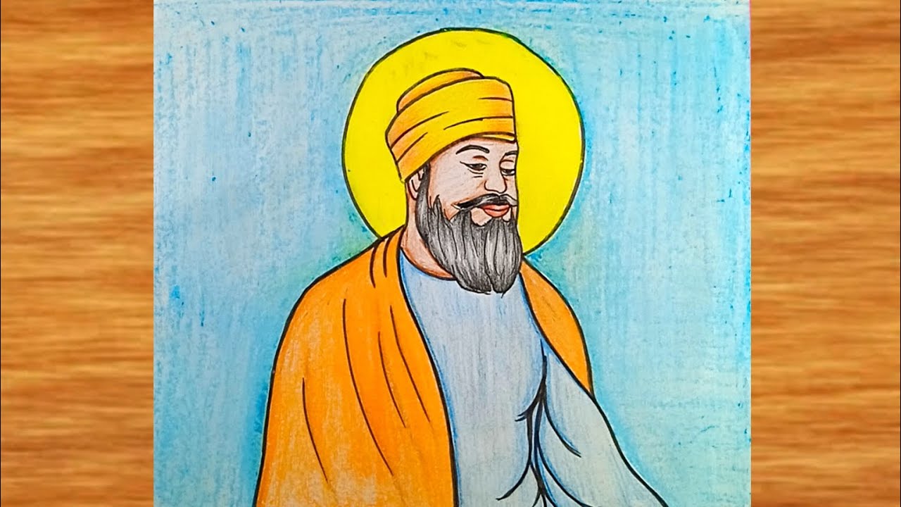 How To draw Guru tegbahadur singh ji step by step ||Guru teg bahadur ...