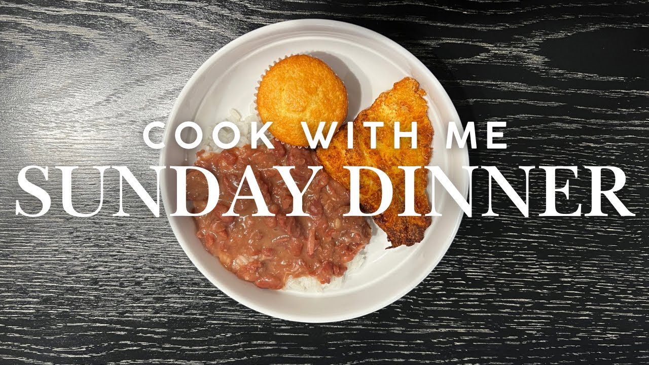Sunday Dinner: Fried Fish, Cornbread & Red Beans - A Southern Feast ...