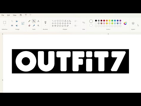How to draw the Outfit7 logo using MS Paint | How to draw on your ...