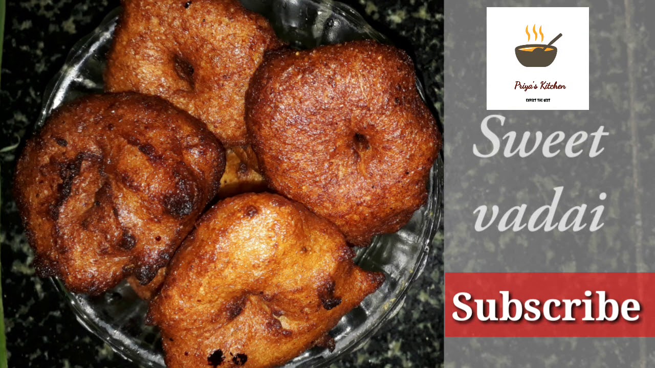 Ulundhu Sweet Vadai | How to make Sweet vadai in Tamil | Inippu ulundhu ...