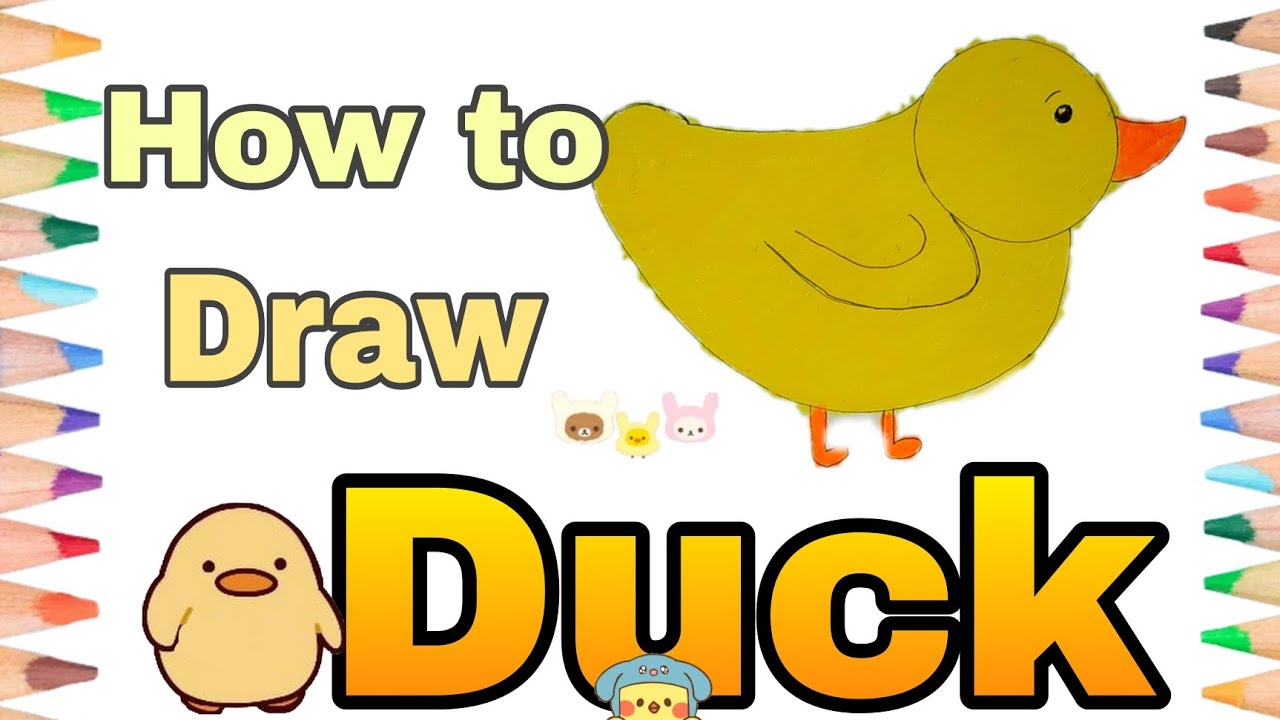 How To Draw A Cute Duck #drawing #cute #kidsshow #cartoon - YouTube