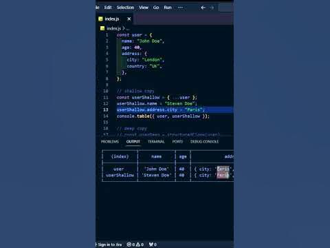 Spread Operator vs structuredClone in JavaScript - YouTube