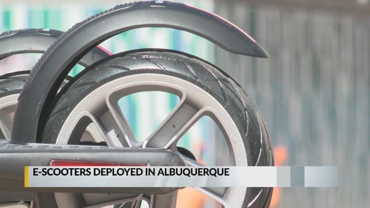 E-scooter sharing program launches in Albuquerque - YouTube