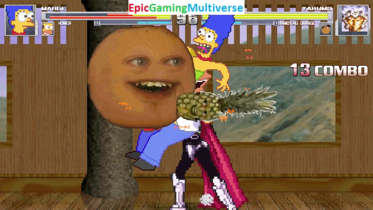Marge Simpson And Homer Simpson VS Yakumo And Annoying Orange In A ...