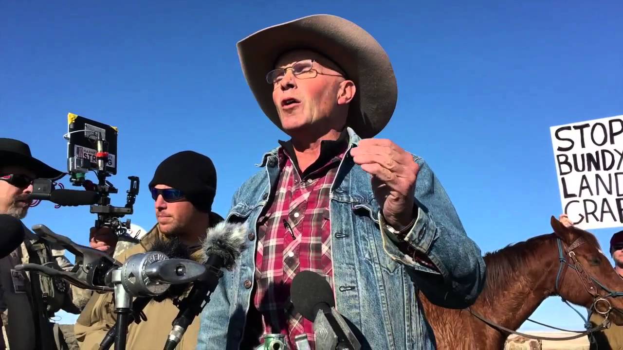Occupation leader Robert "LaVoy" Finicum speaks to supporters ...
