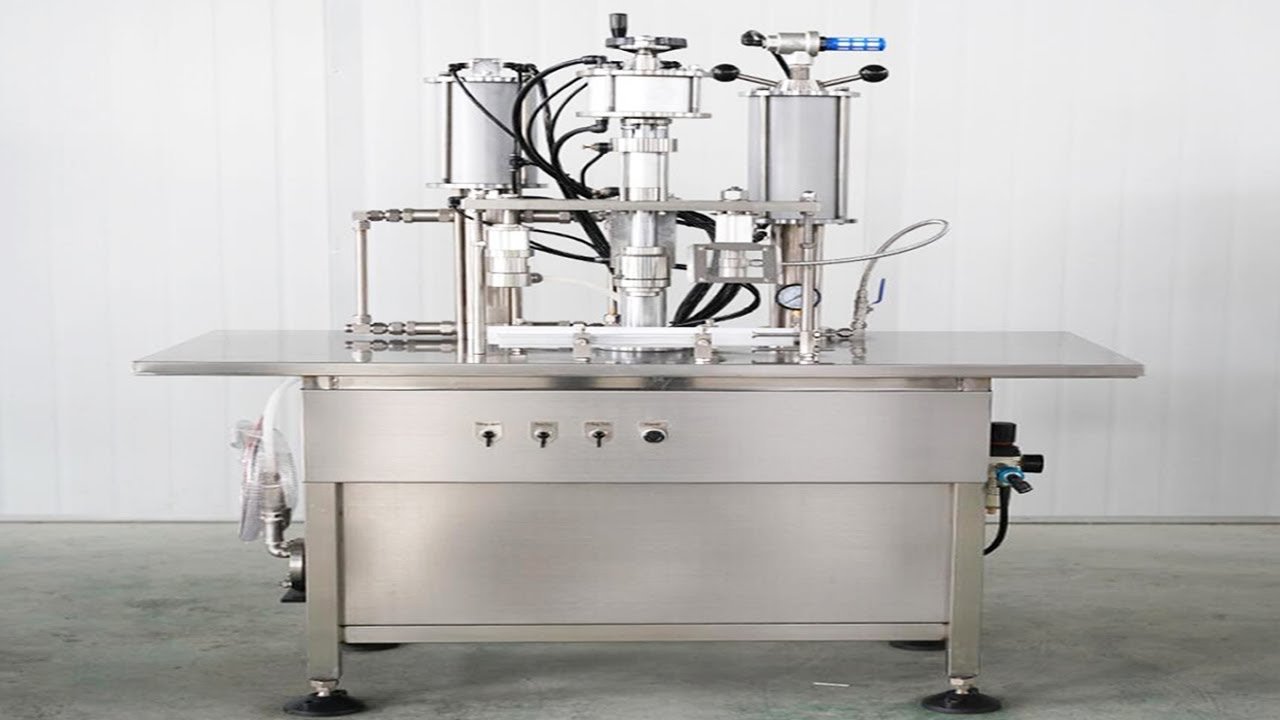 spray cans filling crimping propellant refilling three in one equipment ...