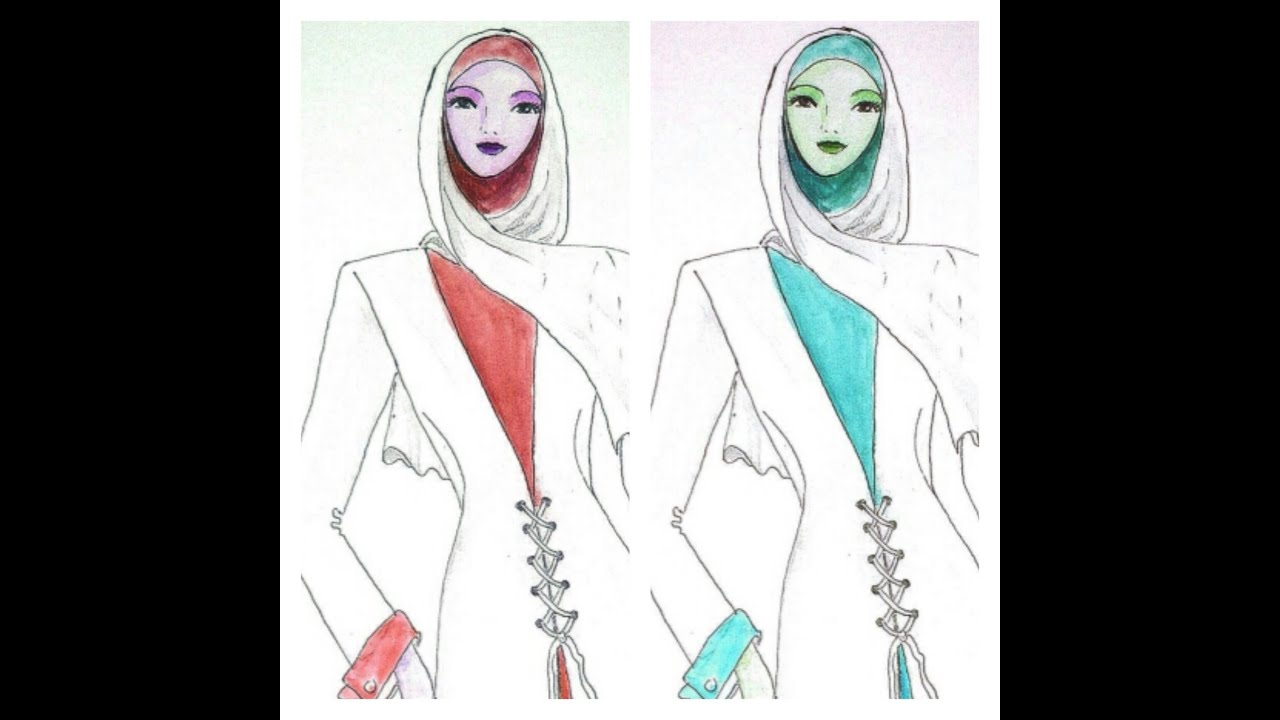 Islamic Fashion Illustration 21 - YouTube