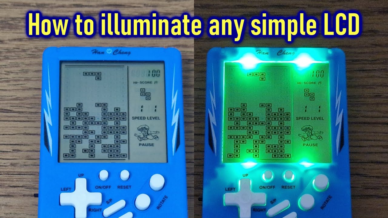 How to illuminate any simple LCD - YouTube