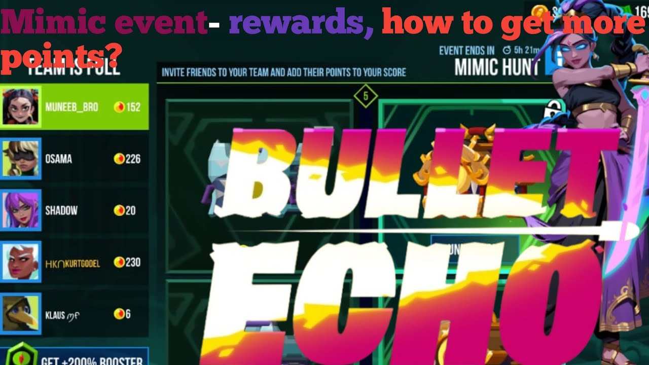 Full explanation of Mimic hunt event in bullet echo with gameplay - YouTube