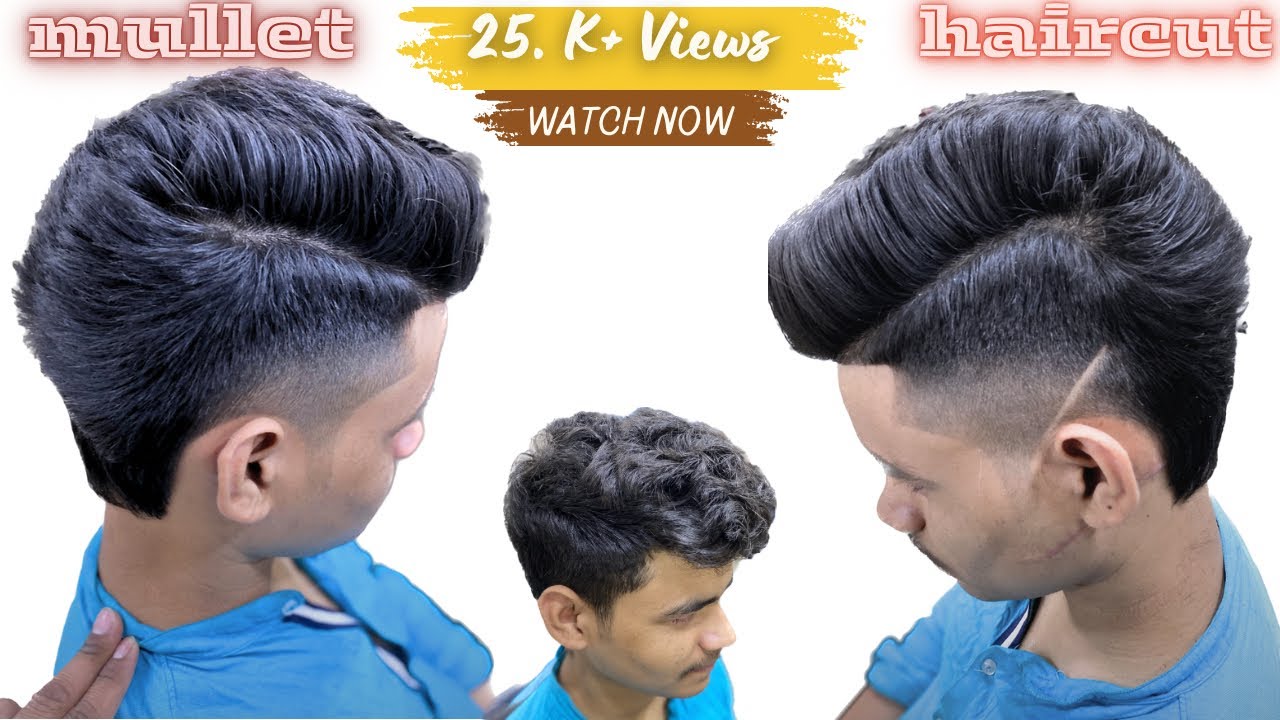 New mullet trending haircut best hairstyle full tutorial video 2024 💯 ...