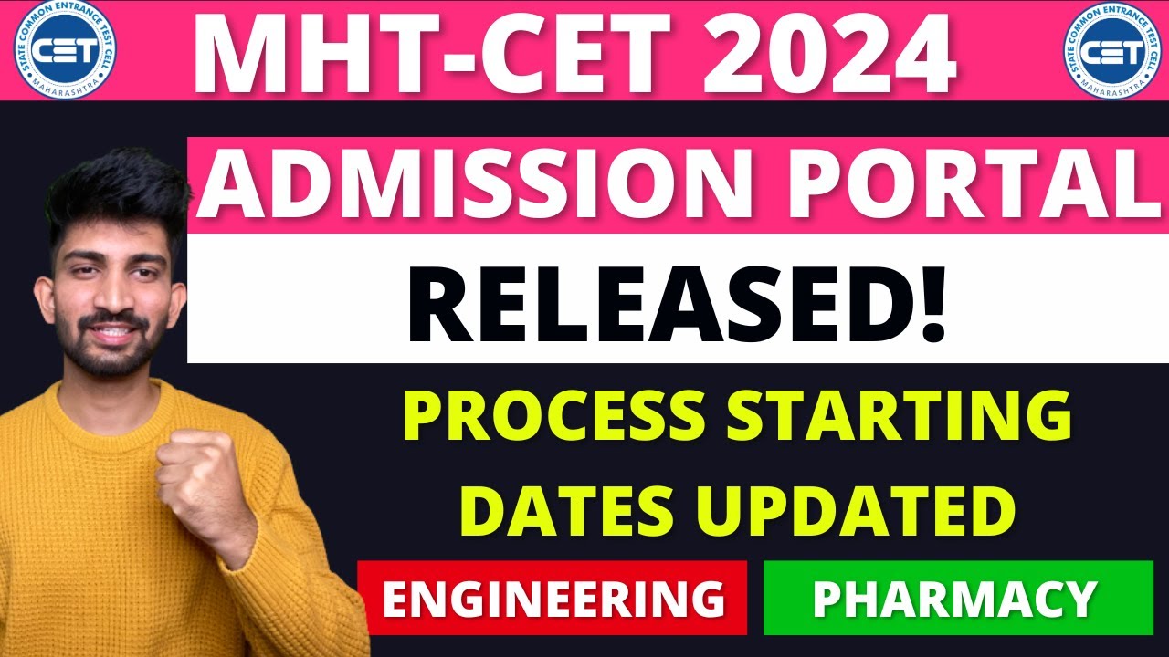 MHT-CET Admission Portal Released | MHT-CET Admission Process Updated ...
