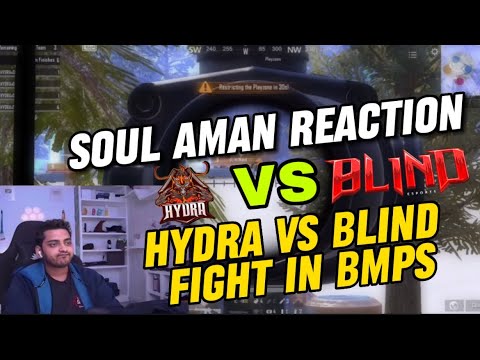 SOUL AMAN REACTION ON HYDRA vs BLIND FIGHT IN LAST ZONE🐉 ️🔥 HAIL HYDRA ...