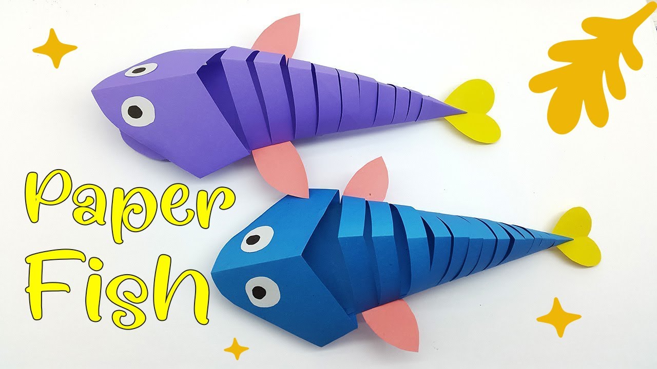 How To Make Easy Origami Paper Fish For Kids / Craft Ideas / Paper ...