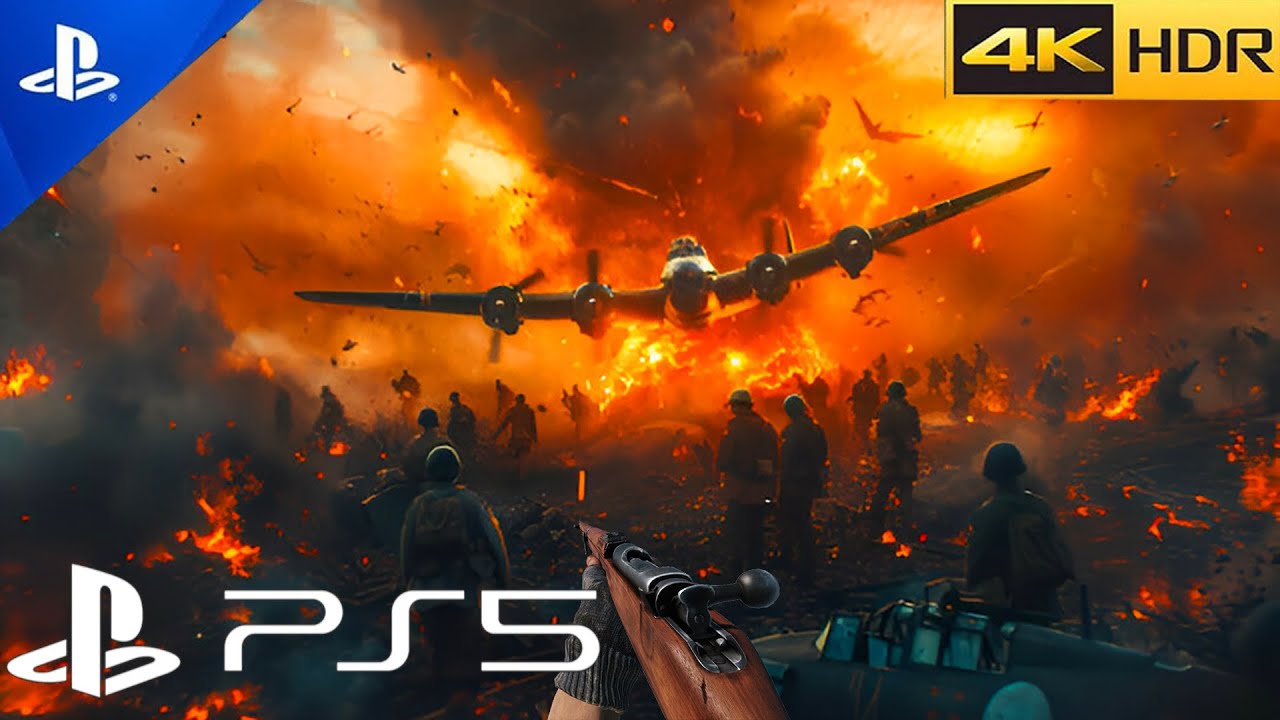 (PS5) France War 1944 | Realistic Graphics Gameplay [4K60FPSHDR] call ...