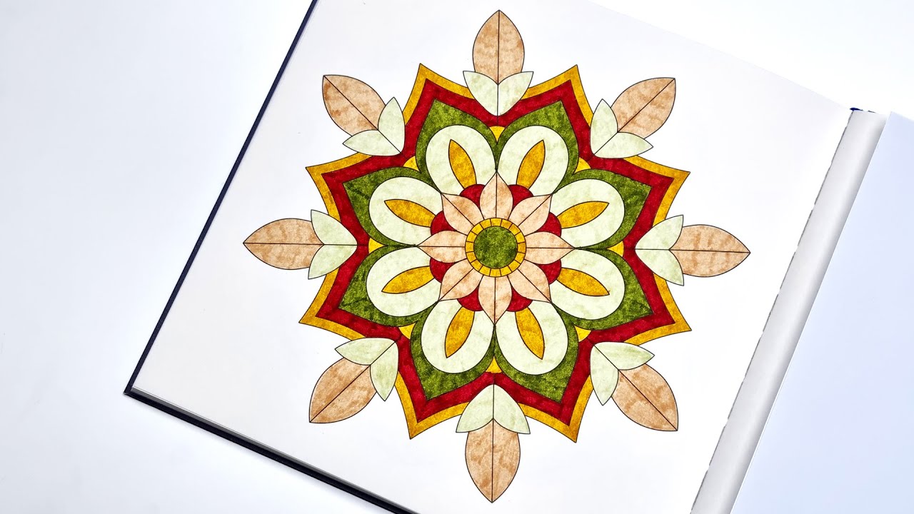 Cozy Mandara Coloring ASMR (No music, No talking) - YouTube