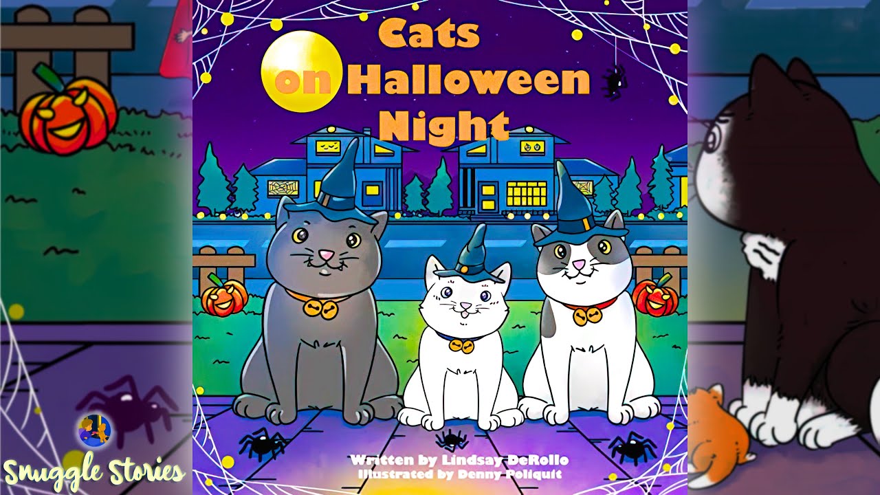 📚 Kids Book Read Aloud | Cats On Halloween Night 🐈‍⬛ - YouTube