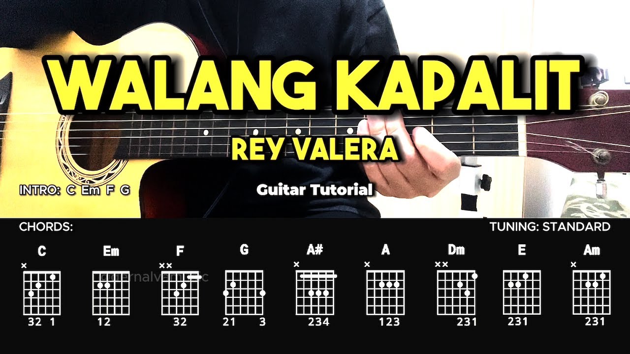 Walang Kapalit - Rey Valera | Easy Guitar Tutorial For Beginners ...