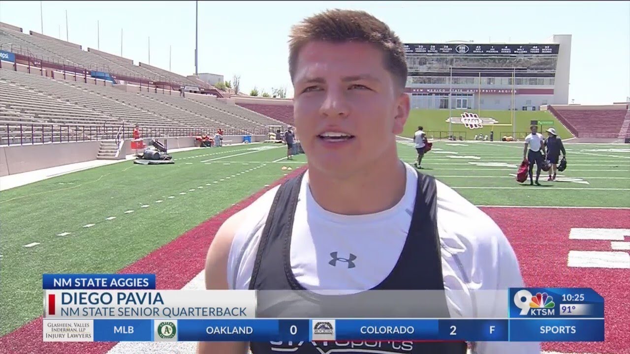 QB Diego Pavia aims to lead experienced NM State offense in 2023 - YouTube